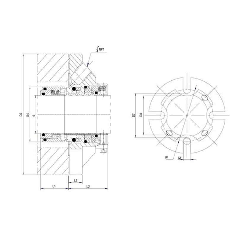 Double Cartridge Mechanical Seal to Replace AES Cure for Pump Parts